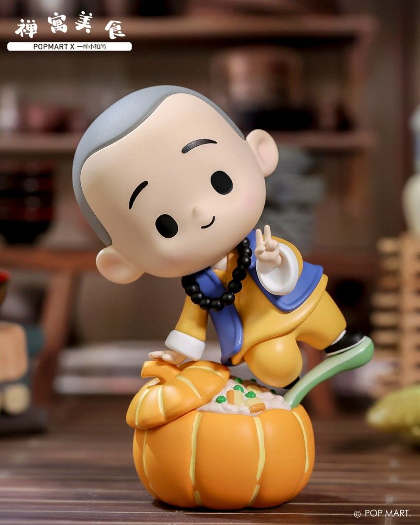[POPMART] POPMART LITTLE MONK FOOD SERIES FULL SET AND INDIVIDUAL ...