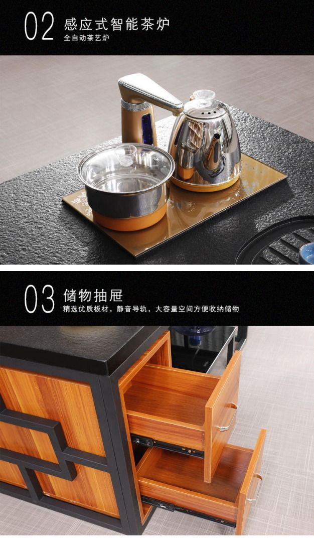 Pot Tea Table Kung Fu Coffee Living Room Desk Green Chinese Tea Office ...