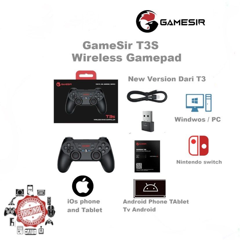 Preloved Gamesir T3S multi platform game controller phone, pc on Carousell