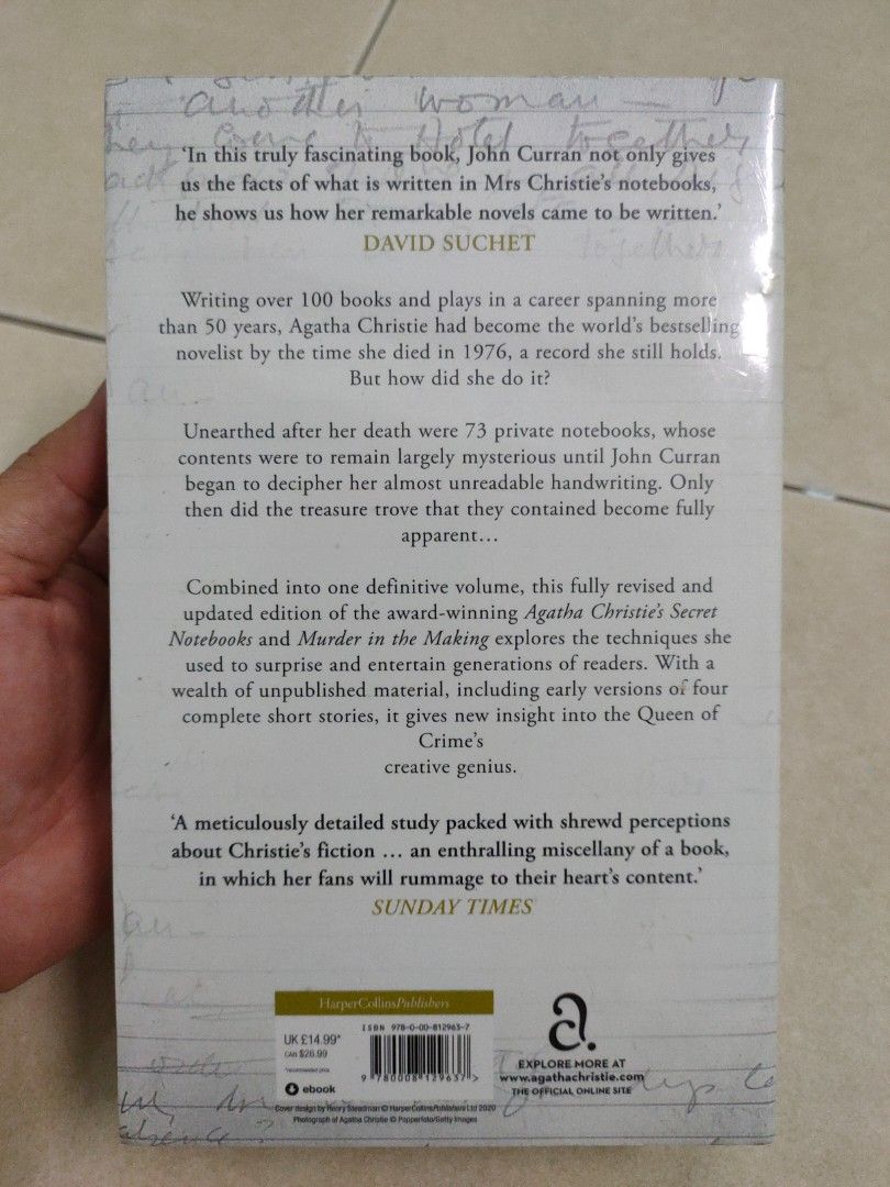 (Rare) [ 100% Original ] Agatha Christie's Secret Notebooks by John ...