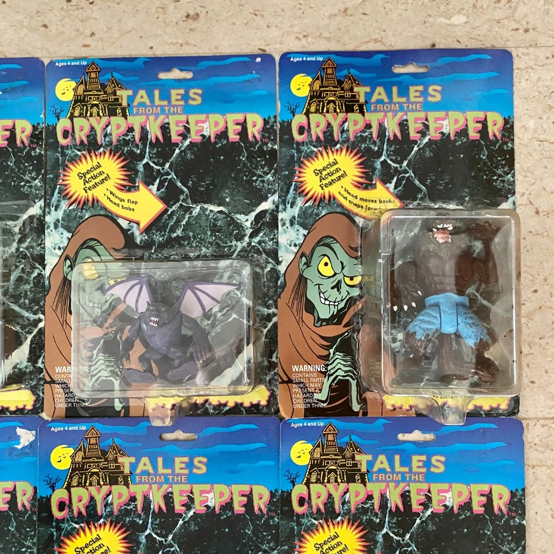 RARE VINTAGE COMPLETE SET of 8 x 1993 Tales from the Cryptkeeper action ...