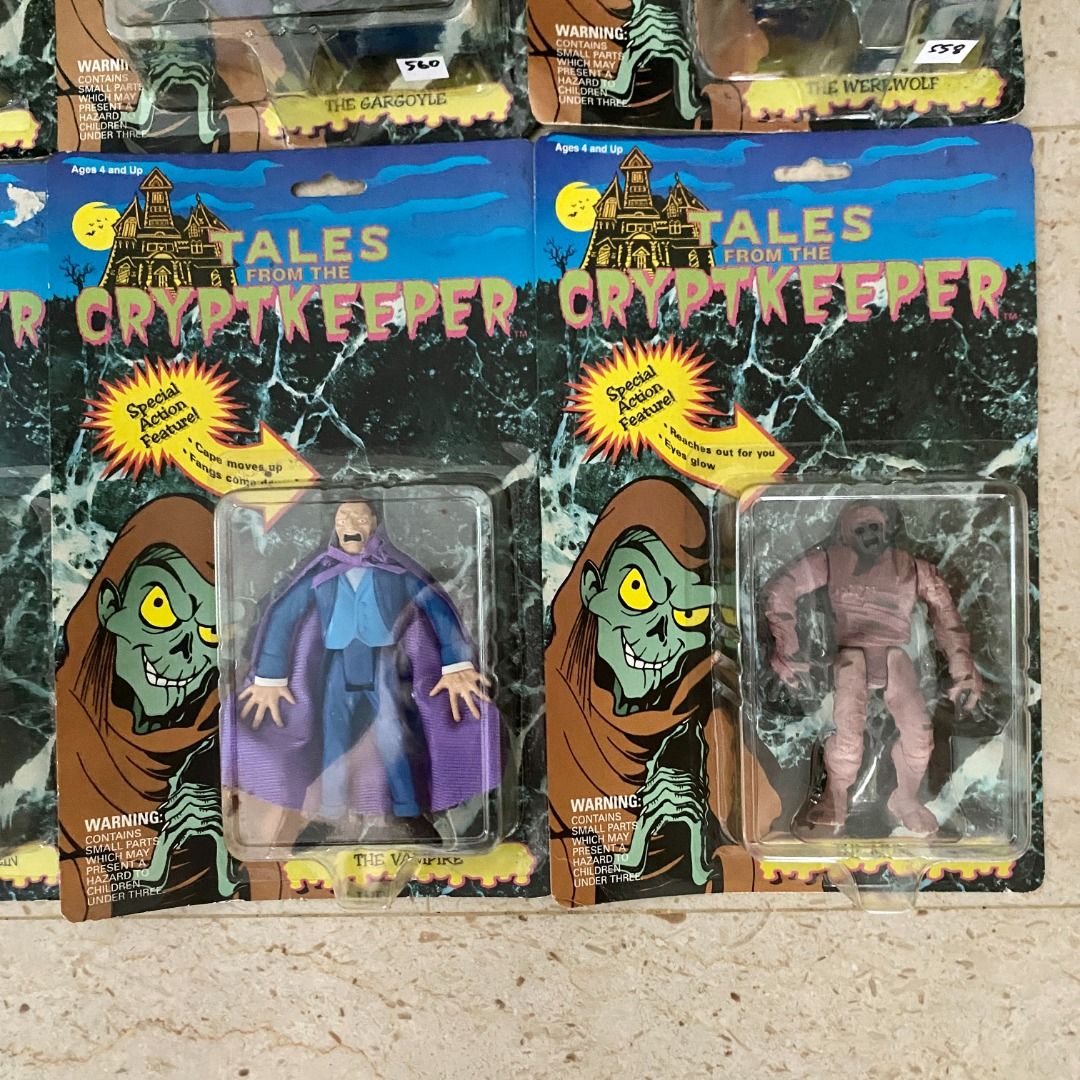 RARE VINTAGE COMPLETE SET of 8 x 1993 Tales from the Cryptkeeper action ...
