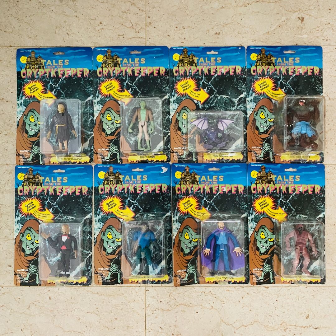 RARE VINTAGE COMPLETE SET of 8 x 1993 Tales from the Cryptkeeper action ...