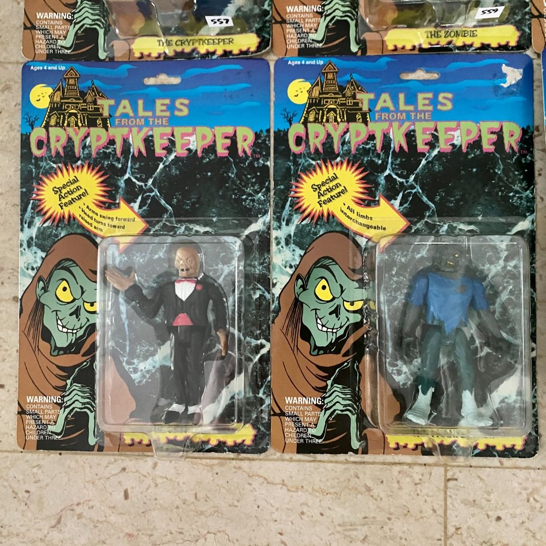 RARE VINTAGE COMPLETE SET of 8 x 1993 Tales from the Cryptkeeper action ...