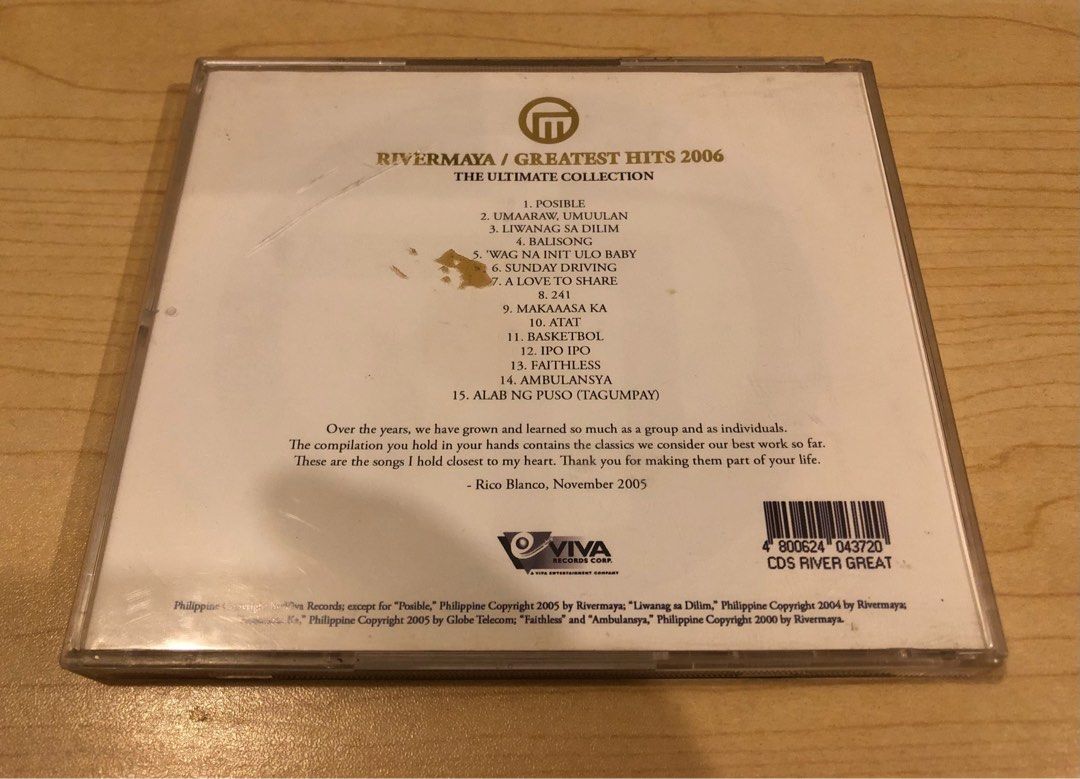 Rivermaya Greatest Hits 2006 OPM CD on Carousell