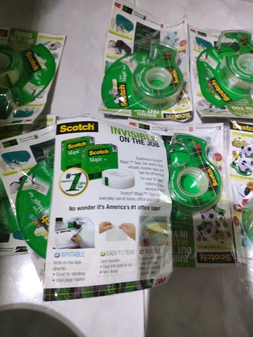 Scotch Brite magic tape - invisible tape 19mm *4m, Computers & Tech ...