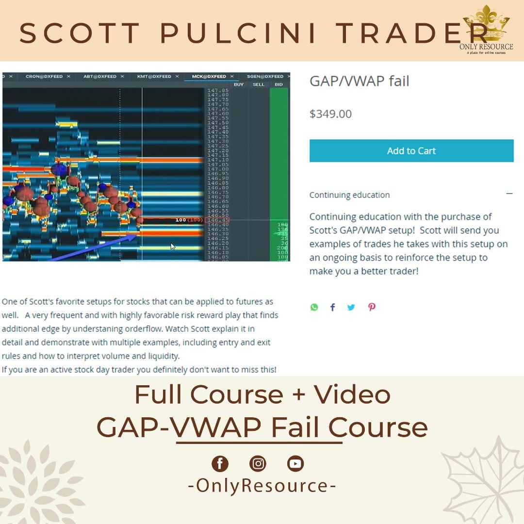 Scott Pulcini Trader - GAP-VWAP Fail Course【2023】{FULL COURSE + VIDEO ...