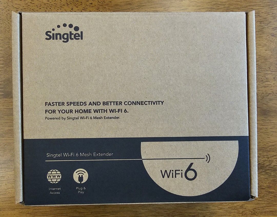 Singtel Wifi 6 Mesh Extender, Computers & Tech, Parts & Accessories ...