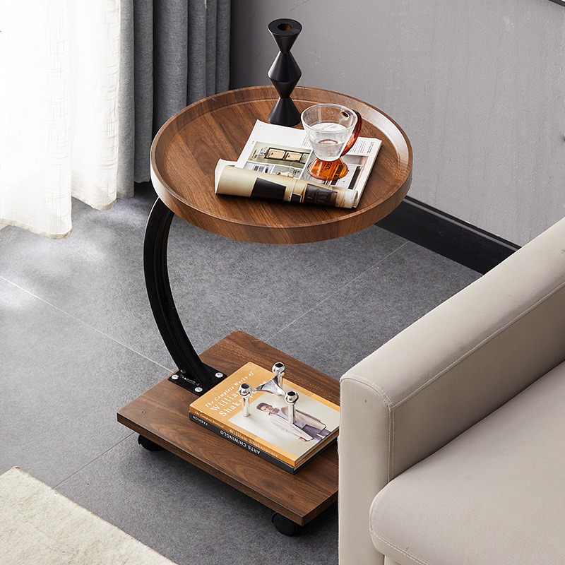 Sofa Side Table Movable Balcony Tea Table Side Cabinet Corner Desk ...