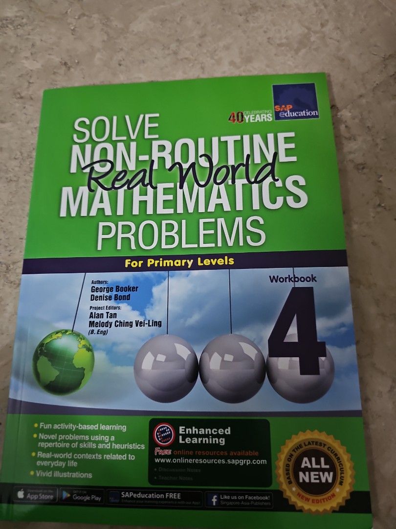Solve Non-Routine Real World Mathematics Problems Workbook Primary 4, Hobbies & Toys, Books ...
