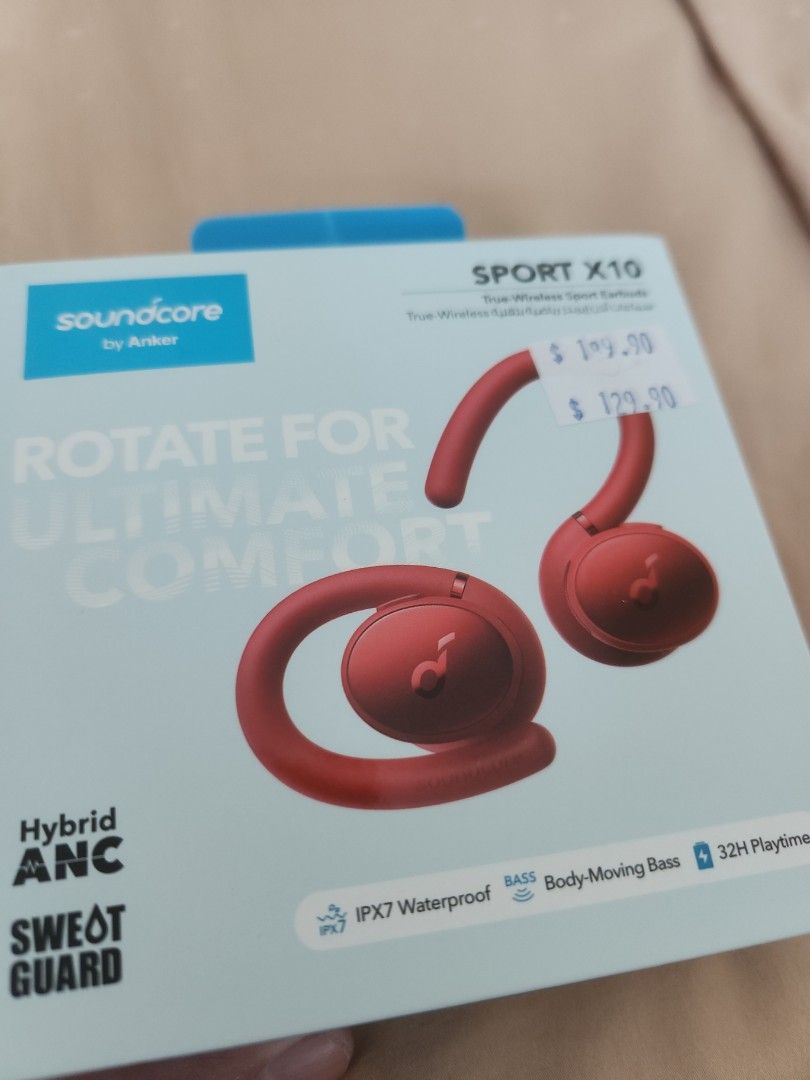 Soundcore Sport X10 Red, Audio, Earphones on Carousell