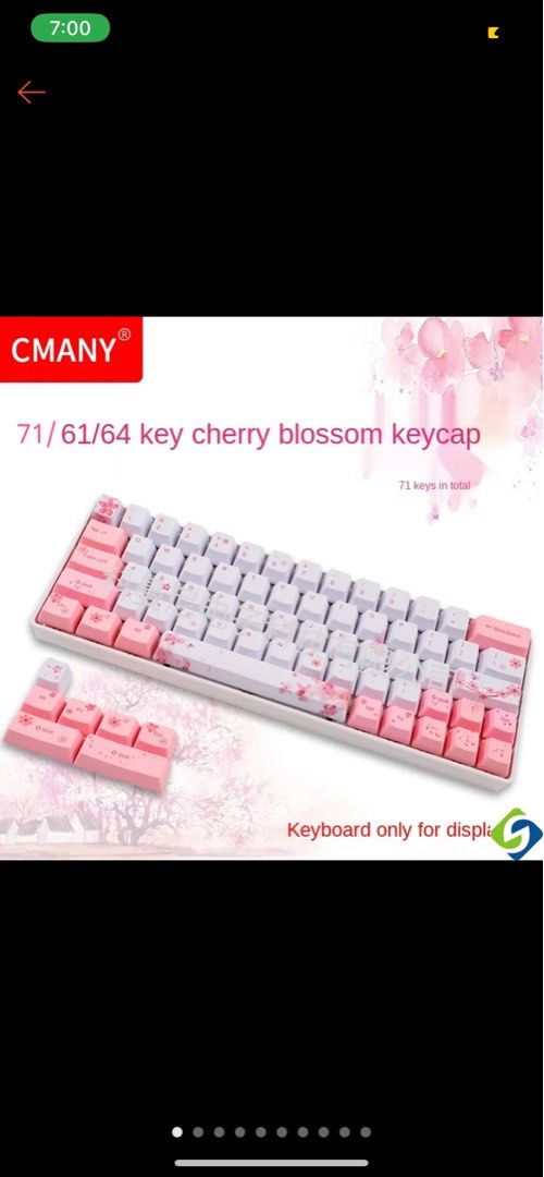 Spare Sakura keycaps, Computers & Tech, Parts & Accessories, Computer ...