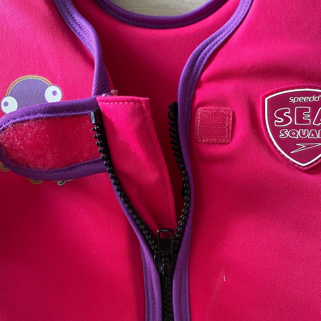 Speedo Girls Pink Sea Squad Float Vest, Babies & Kids, Babies & Kids ...