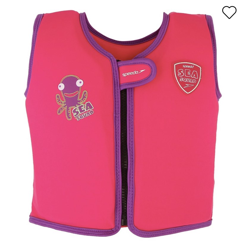 Speedo Girls Pink Sea Squad Float Vest, Babies & Kids, Babies & Kids ...