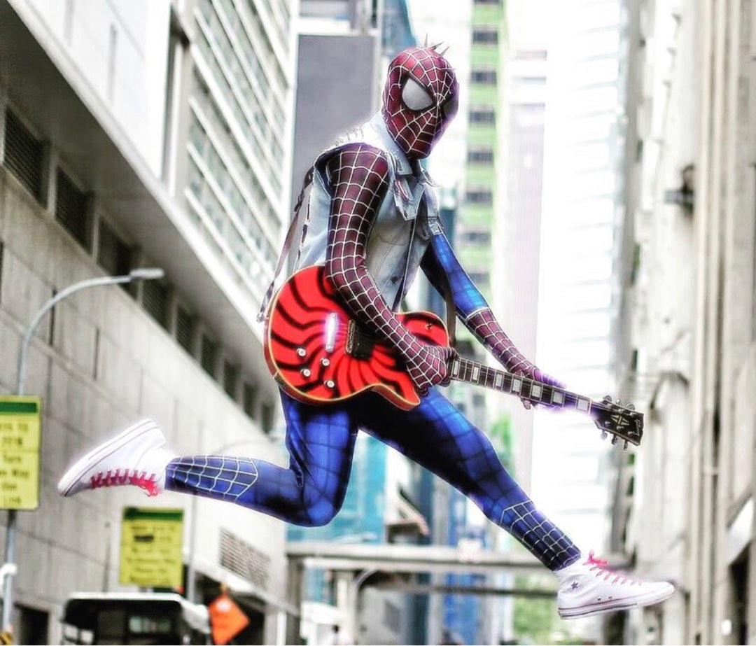 Spiderman (spider punk costume), Men's Fashion, Tops & Sets, Sets ...
