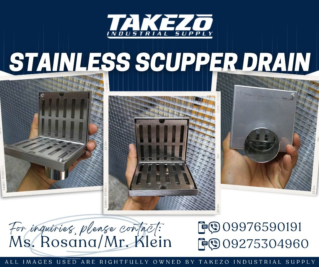 Stainless Scupper Drain, Commercial & Industrial, Construction Tools ...