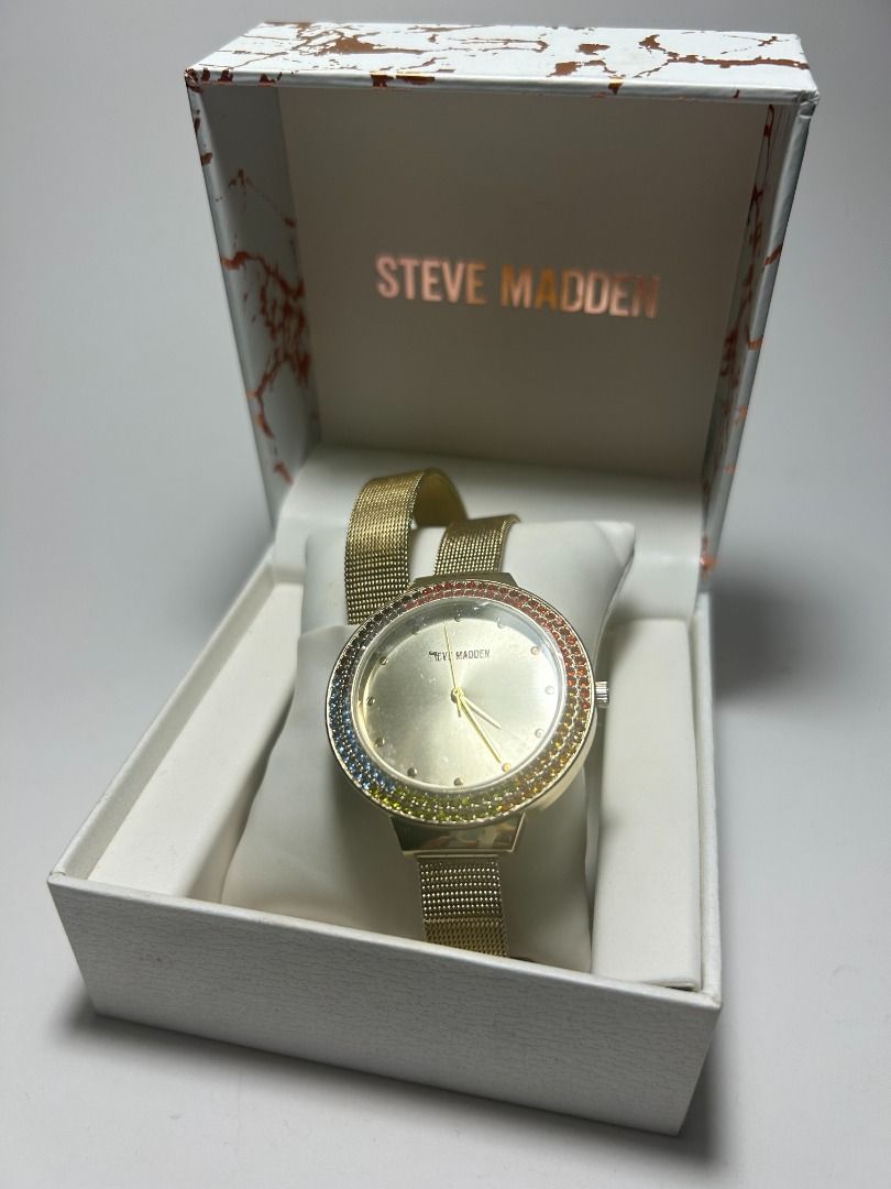 Steve Madden Gold Watch, Women's Fashion, Watches & Accessories ...