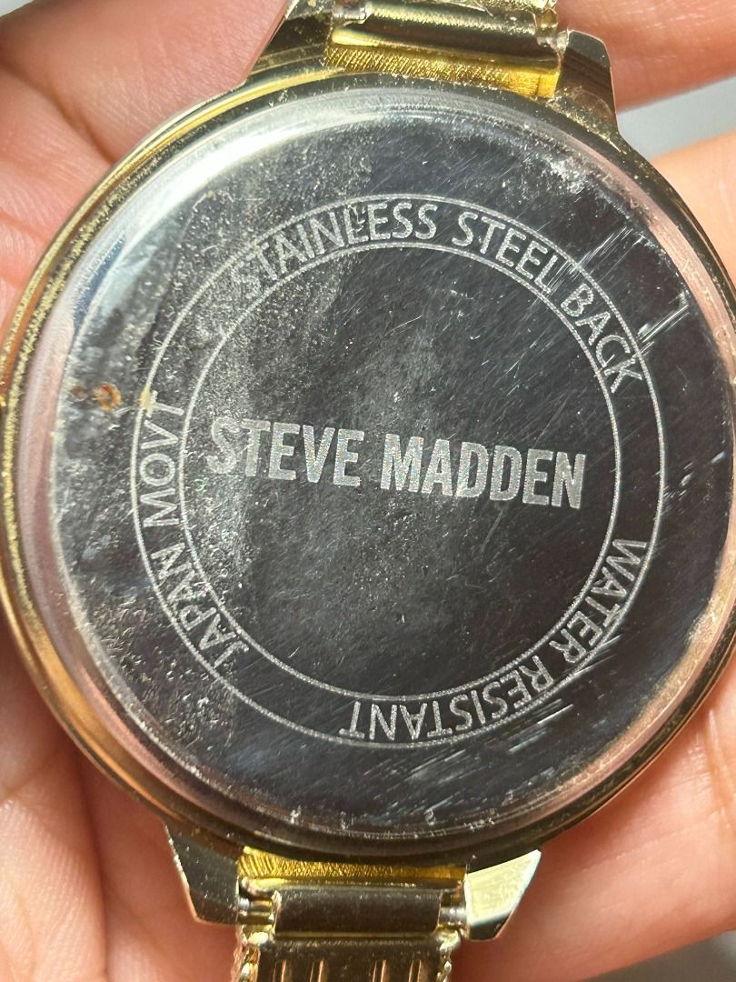 Steve Madden Gold Watch, Women's Fashion, Watches & Accessories ...