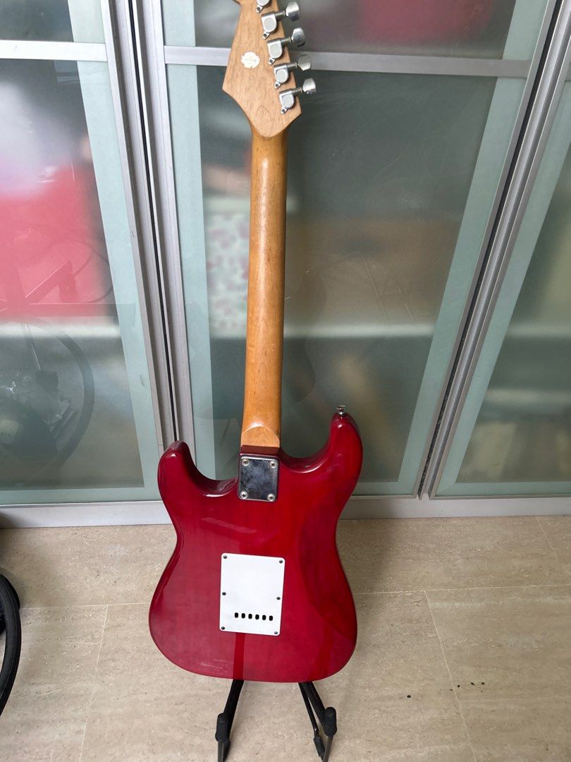 Stratocaster Style Davis Electric Guitar in Candy Apple Sunburst ...