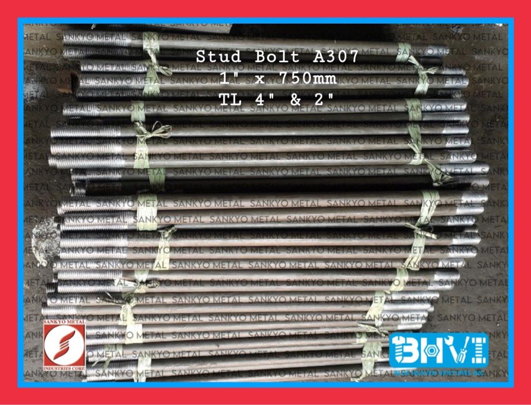 Stud bolt or Anchor bolt, Commercial & Industrial, Construction Tools ...