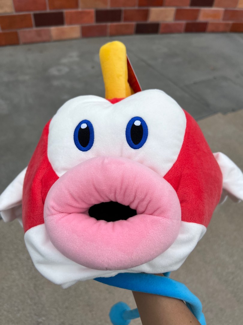 Super Nintendo World Hat - Cheep cheep Plush, Hobbies & Toys, Toys ...