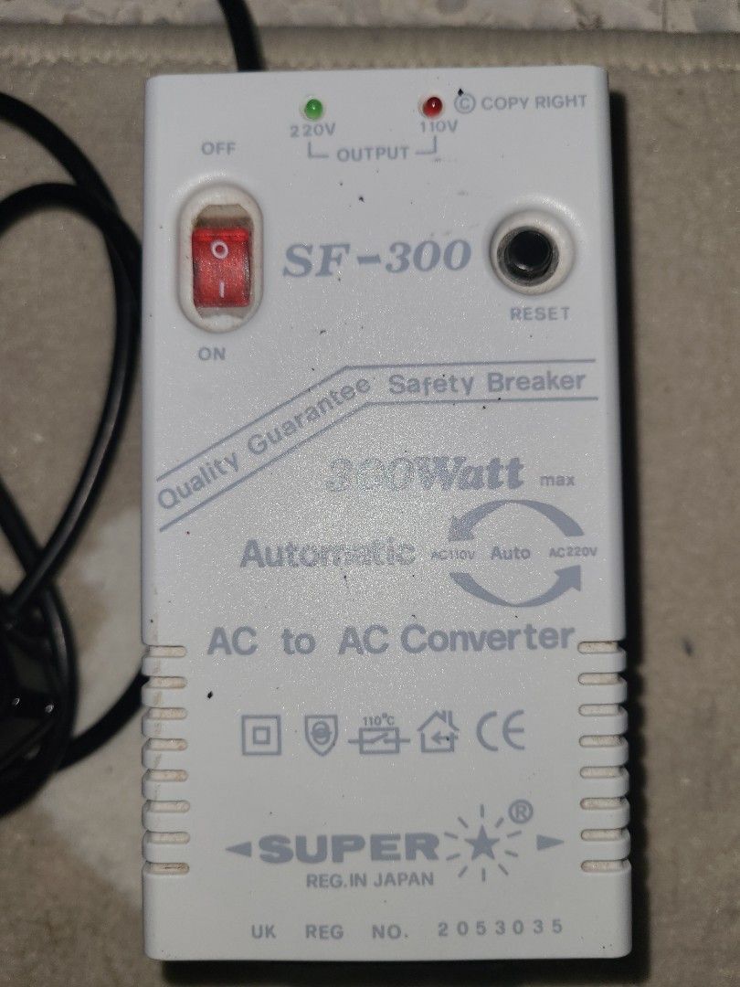 Super SF-300 AC Voltage convertor, Mobile Phones & Gadgets, Mobile ...