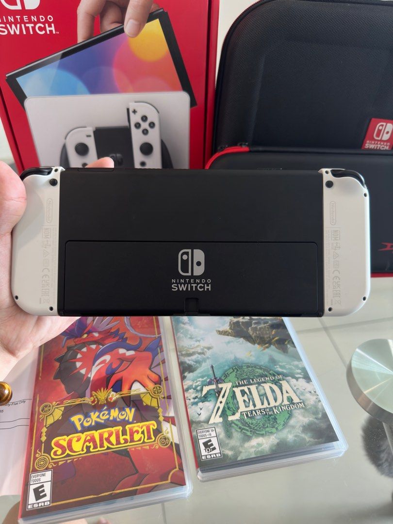 Switch Oled + Pokemon + Zelda, Video Gaming, Video Game Consoles ...