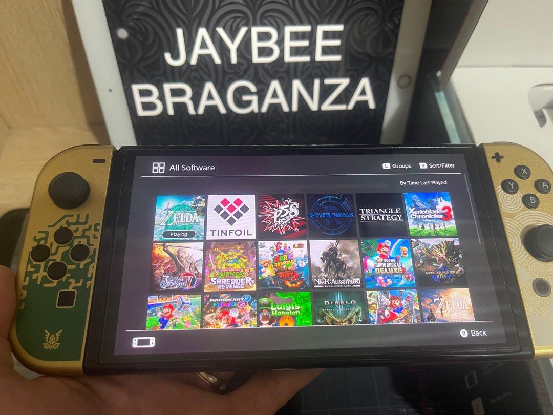 Jailbreak Switch oled zelda totk sale or swap, Video Gaming, Video Game ...