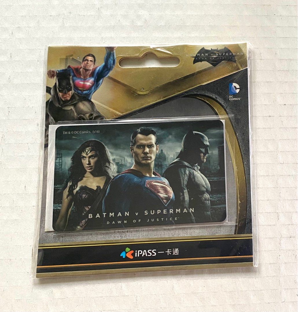 Taiwan iPass transportation card DC Batman Vs superman series Batman ...