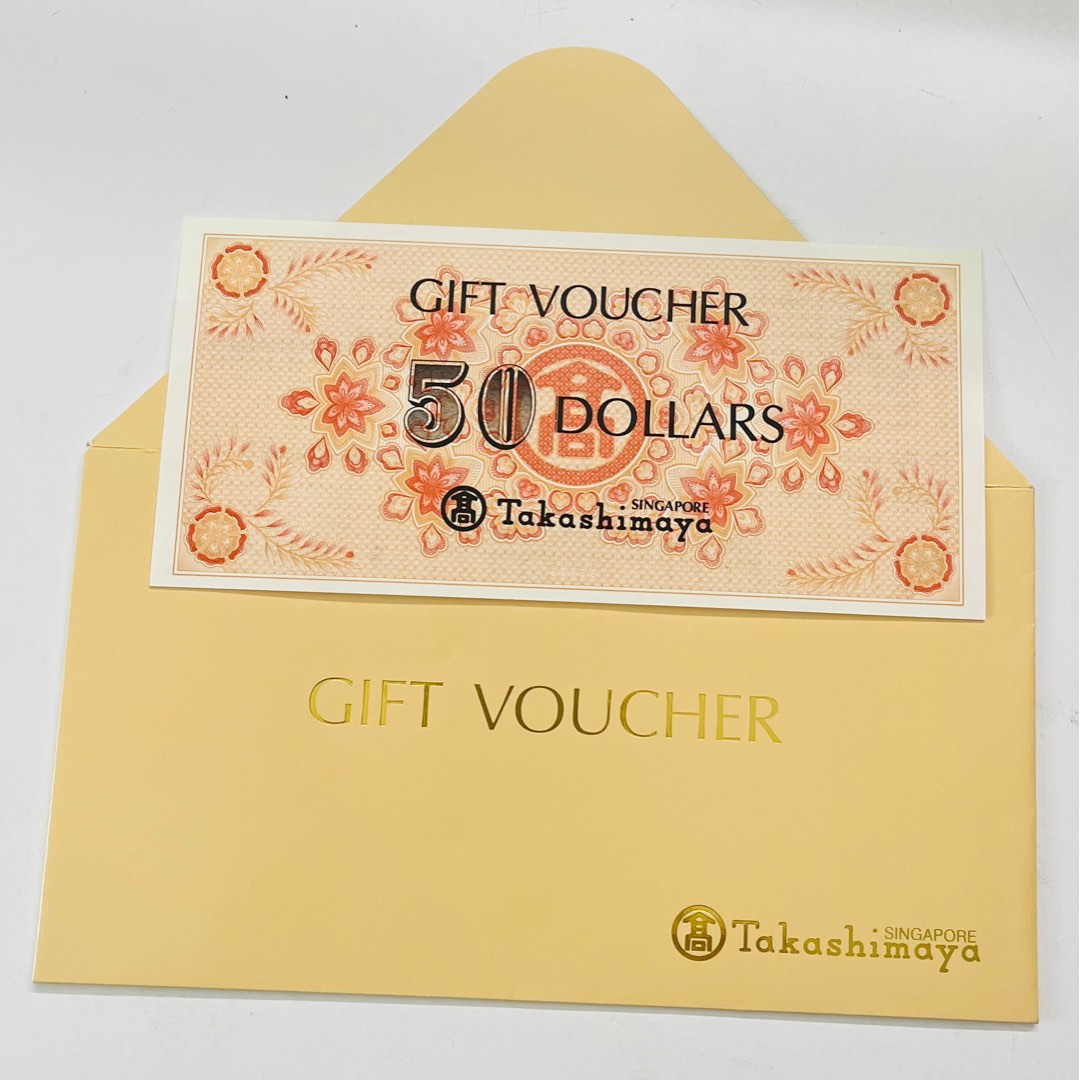 Takashimaya $50 Voucher, Tickets & Vouchers, Vouchers on Carousell
