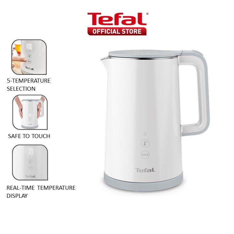 Tefal Sense Digital Kettle 1.5L White, TV & Home Appliances, Kitchen ...