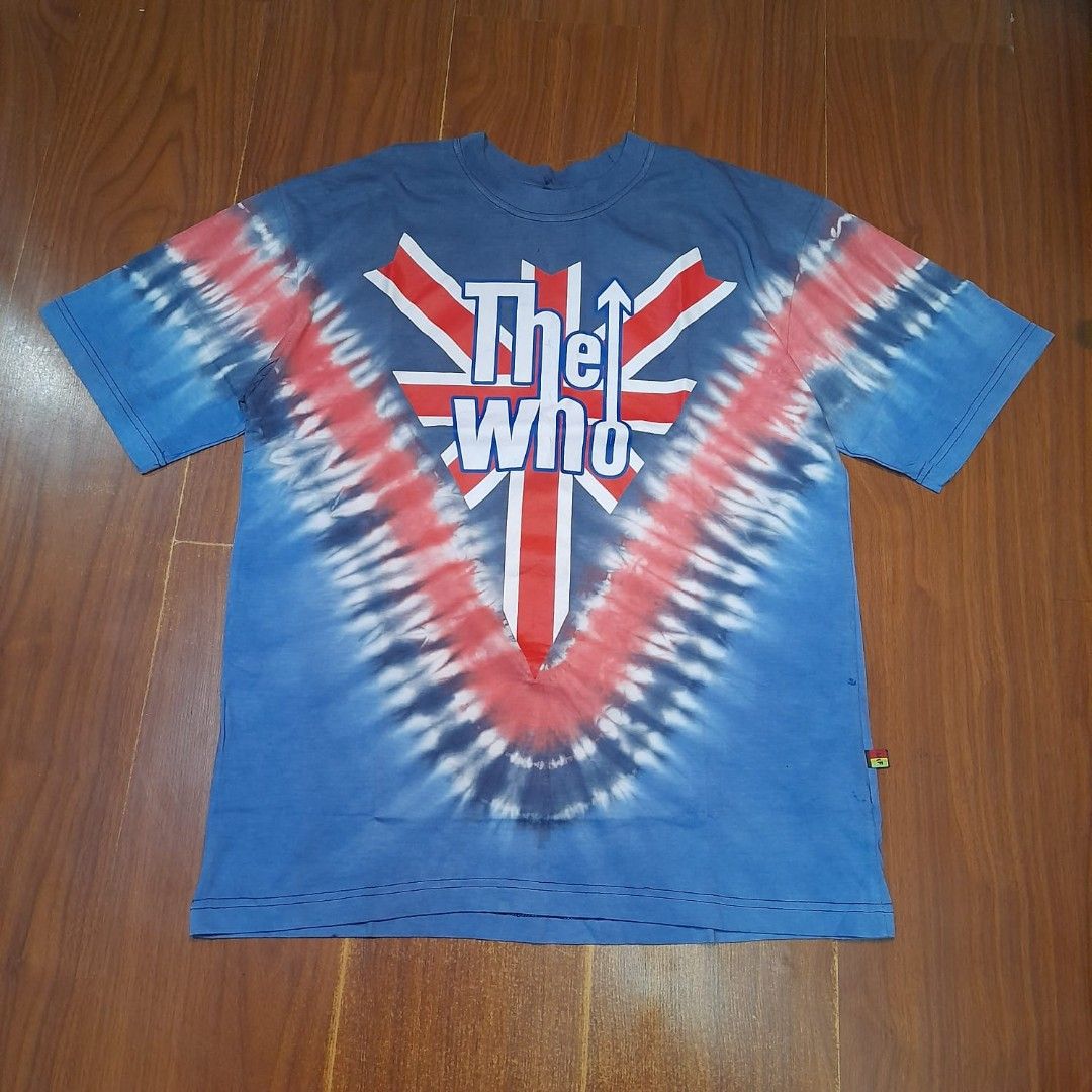 THE WHO Long Live Rock Tye Die Oversize T Shirt (Front Back Print ...