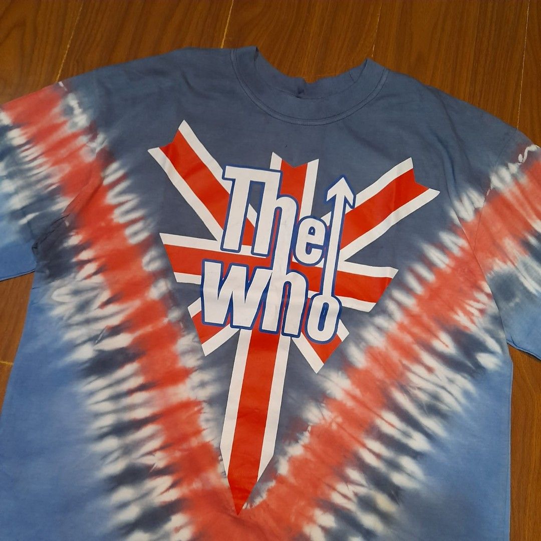 THE WHO Long Live Rock Tye Die Oversize T Shirt (Front Back Print ...