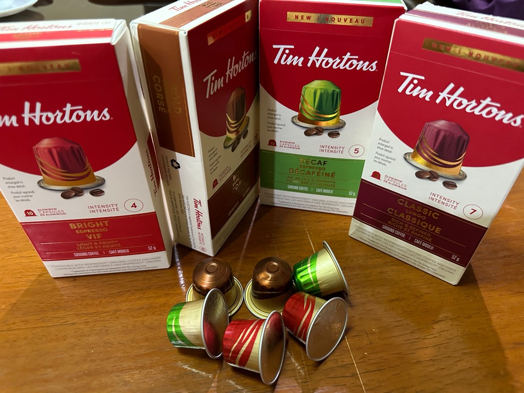 Tim Horton Nespresso Pods - Capsules, Food & Drinks, Beverages on Carousell