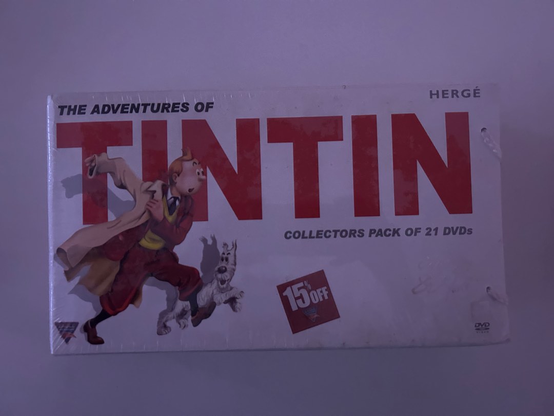 TinTin Movies 21 DVDs collectors edition set, Hobbies & Toys, Music ...