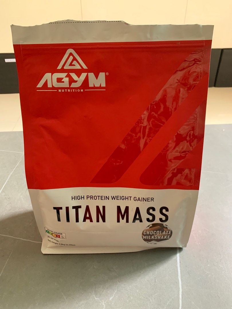 Titan Mass gainer (Agym nutrition), Health & Nutrition, Health ...