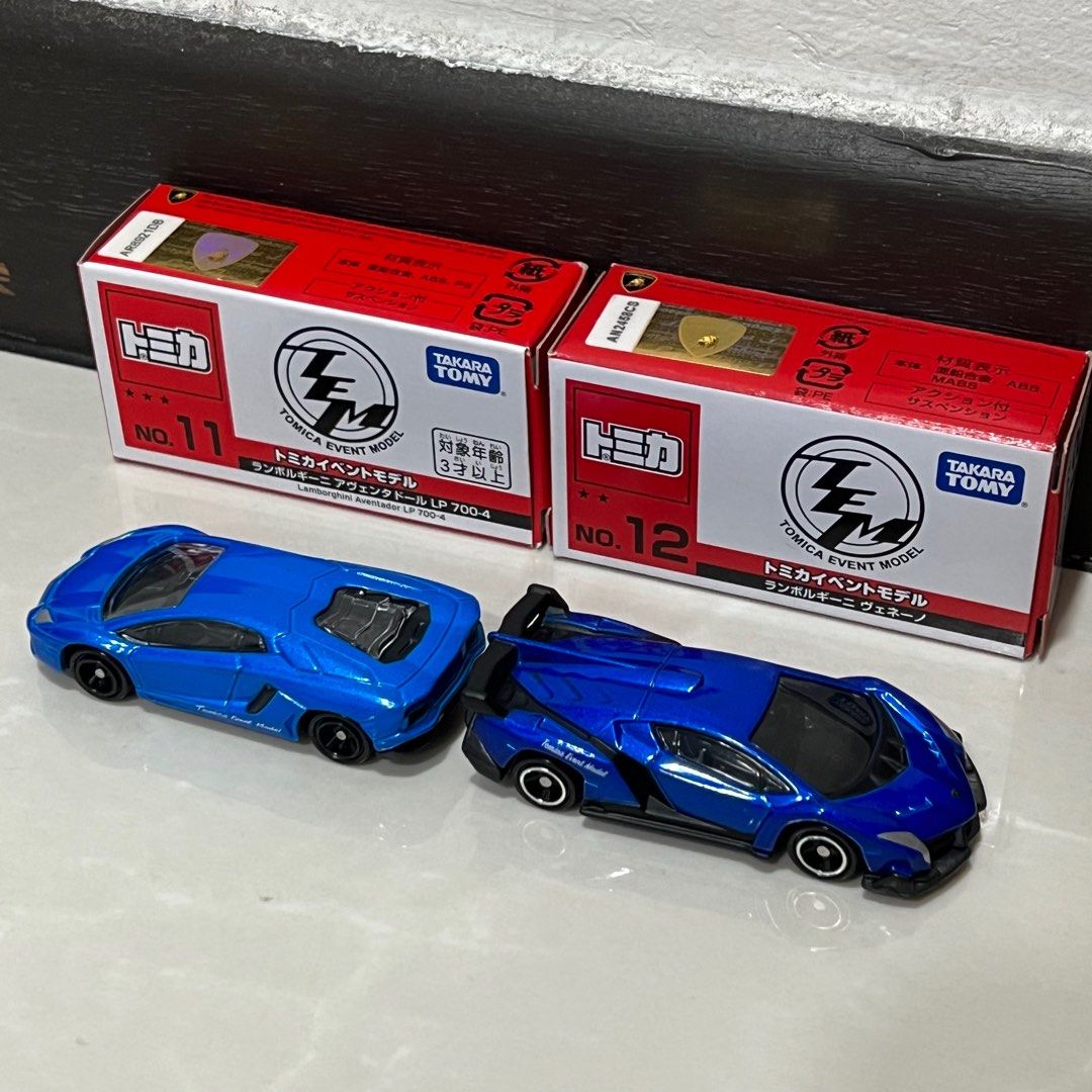Tomica Event Model #11 Lamborghini Aventador LP700-4, #12 Lamborghini ...