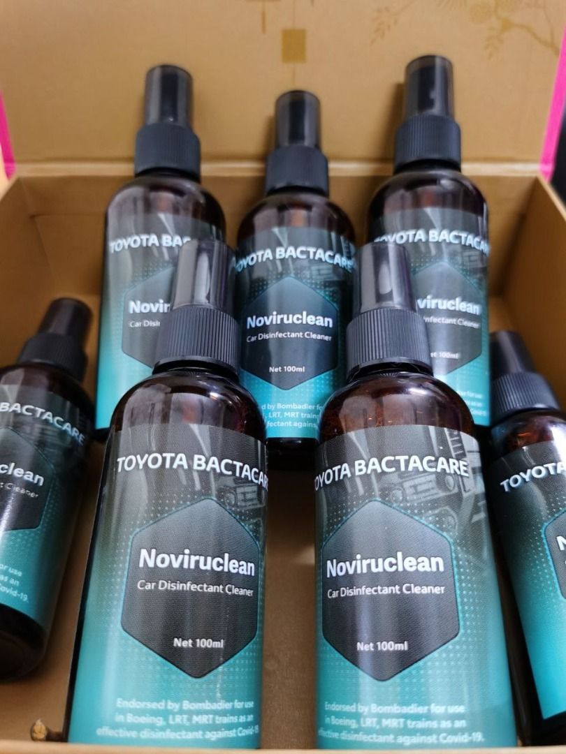 Toyota 丰田 NOVIRUCLEAN BACTACARE DISINFECTANT/SANITIZER (100ML NET) 100% ...