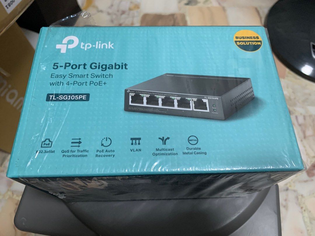 TP-Link 5 Ports POE switch TL-SG105PE, Computers & Tech, Parts ...