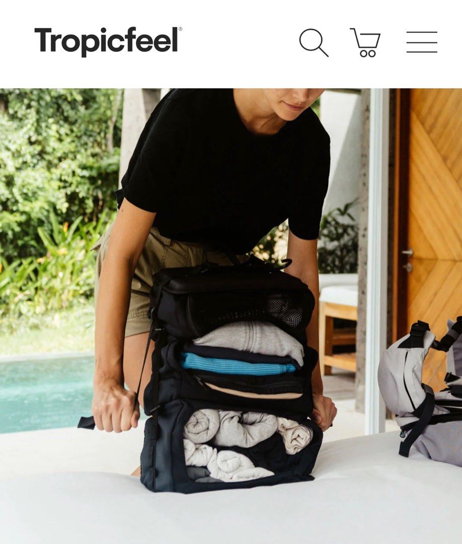 Tropicfeel Wardrobe, Men's Fashion, Bags, Backpacks on Carousell