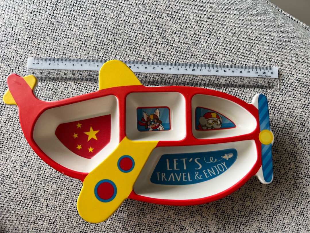 Unique aeroplane plastic bento plate for kids, Babies & Kids, Nursing ...