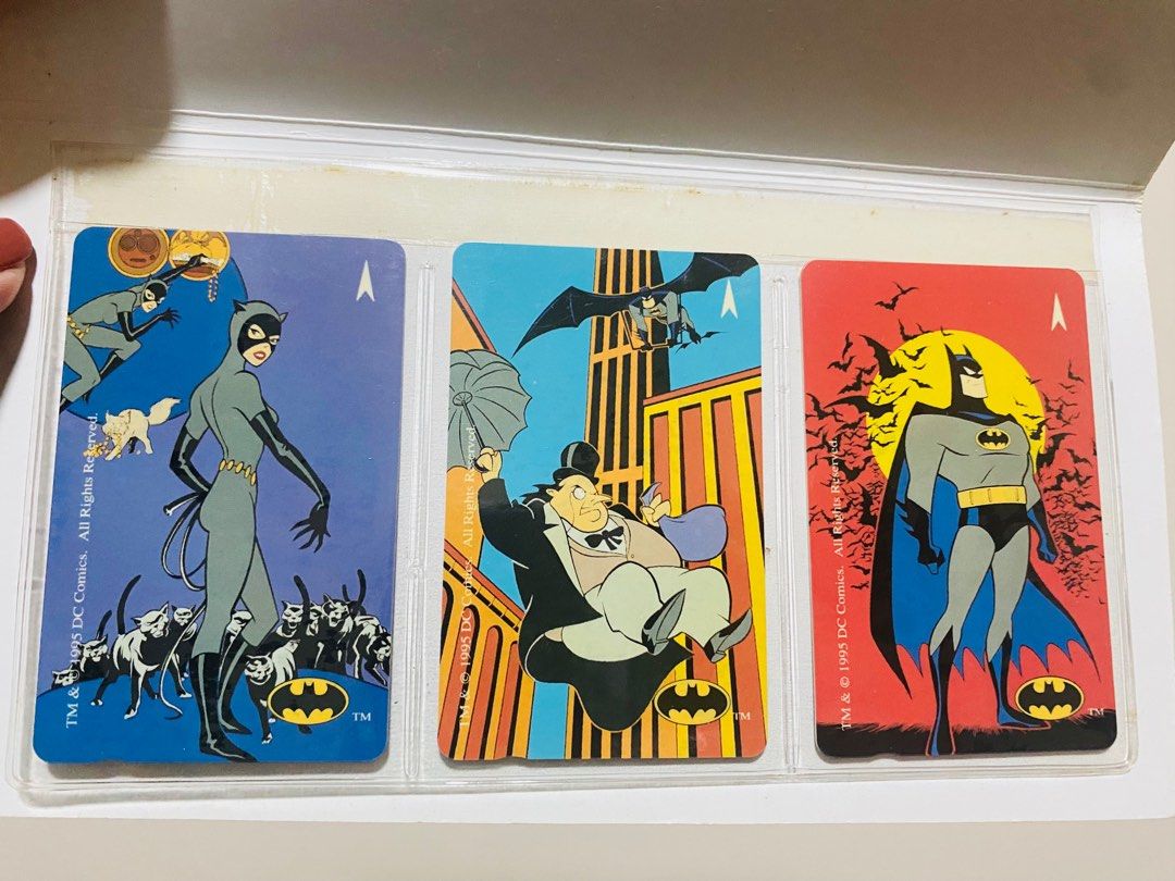 Vintage Batman Telephone Cards - 1 set, Hobbies & Toys, Memorabilia ...