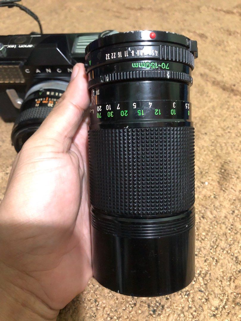 Vintage Canon lex with 50mm and 70-150mm lenses, Photography, Cameras ...