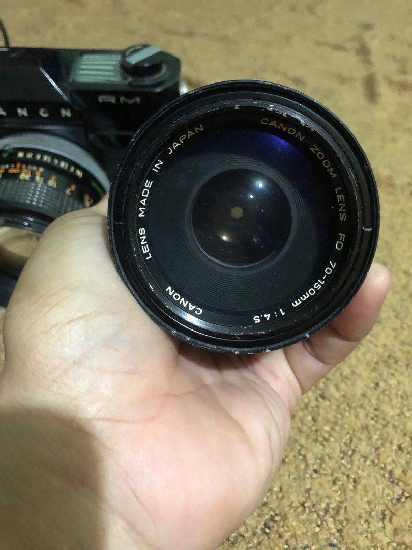 Vintage Canon lex with 50mm and 70-150mm lenses, Photography, Cameras ...