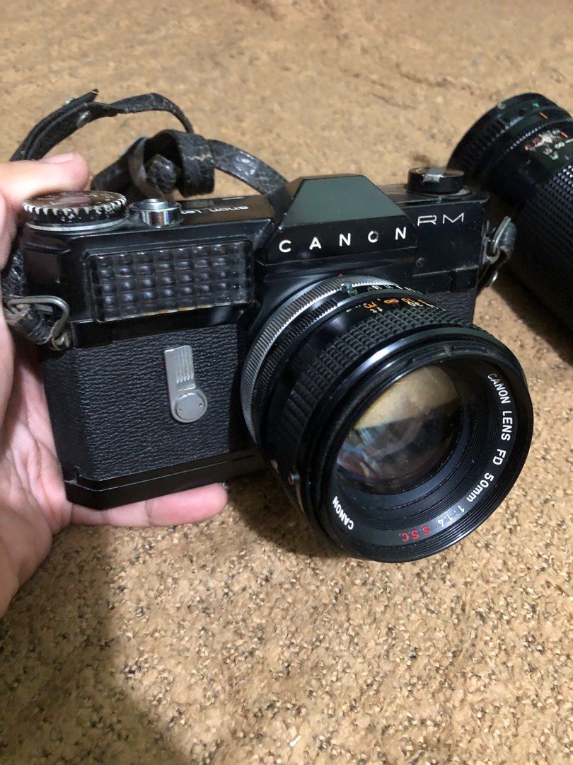 Vintage Canon lex with 50mm and 70-150mm lenses, Photography, Cameras ...