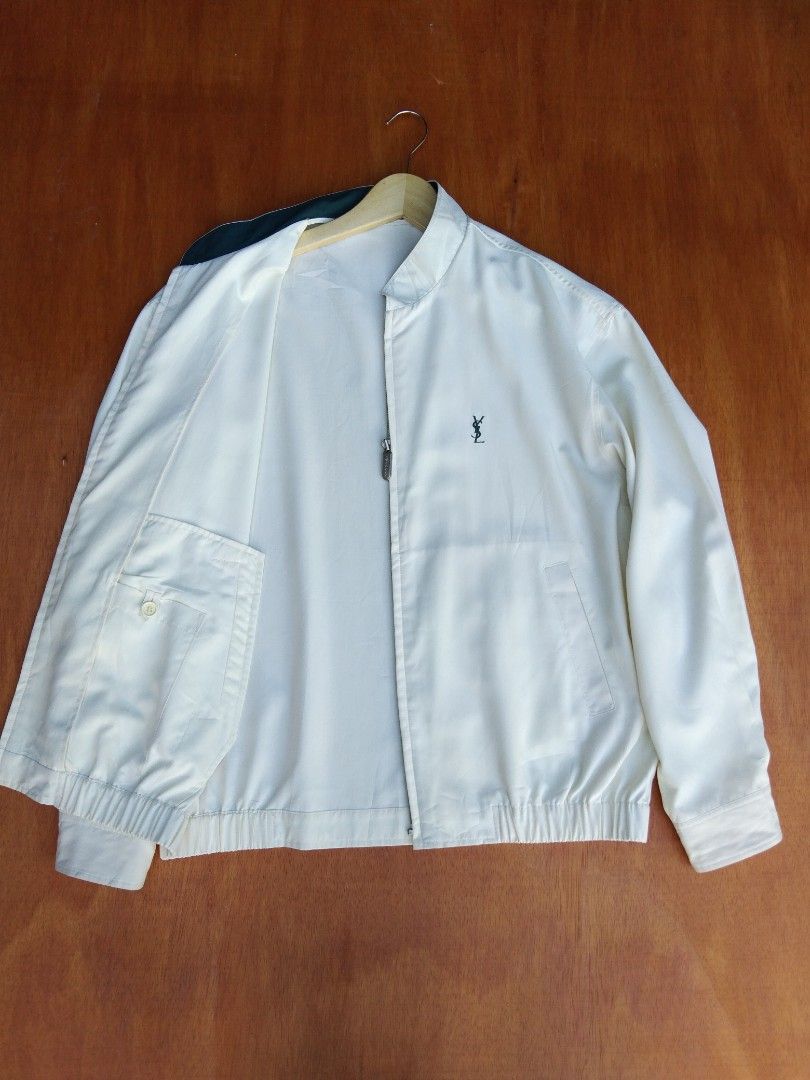 Vintage YSL Jacket, Fesyen Pria, Pakaian , Baju Luaran di Carousell