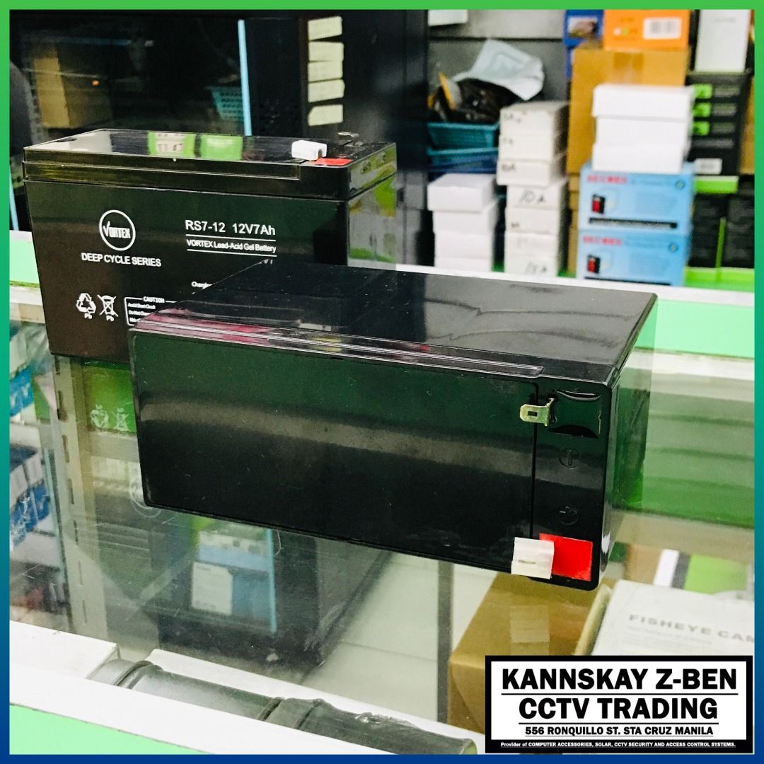 VORTEX UPS BATTERY PACK 12V 7AH LEAD - ACID Gel Battery, Computers ...