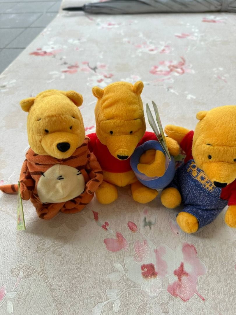Winnie The Pooh Plush collection, Hobbies & Toys, Toys & Games on Carousell