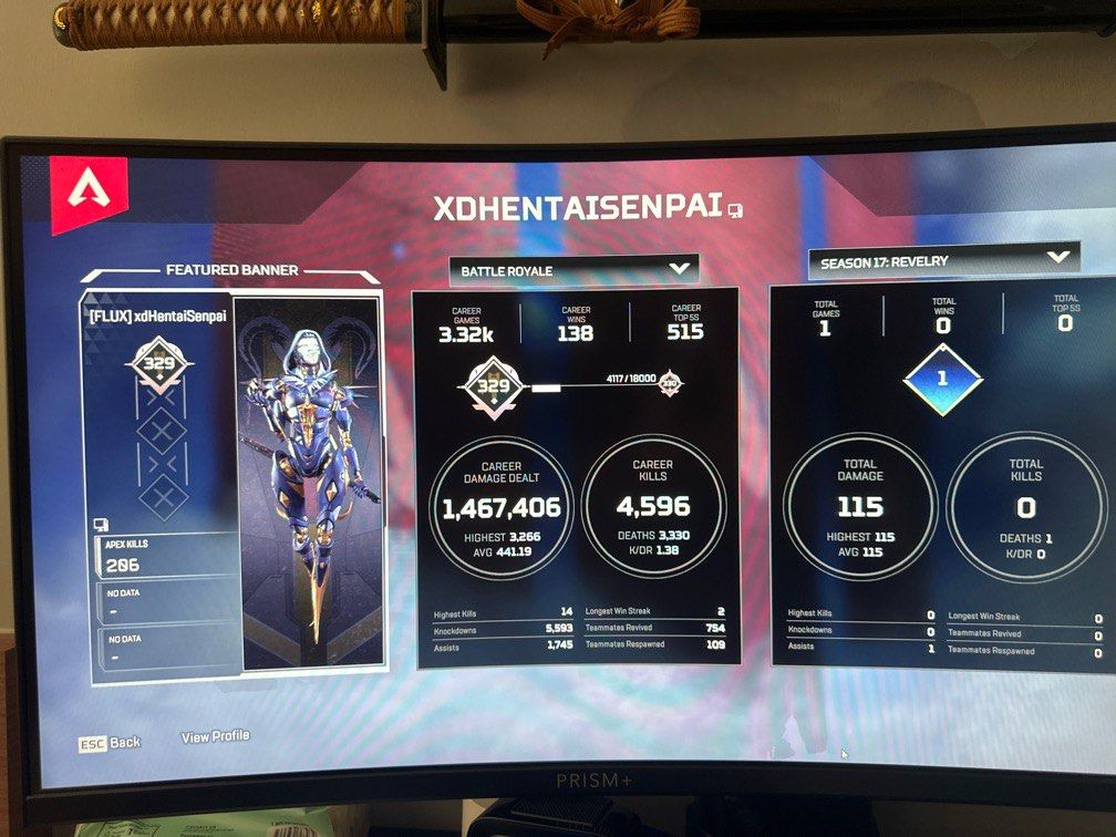 Wraith & Octain & Ashe Heiloom Apex Legends Account, Video Gaming ...