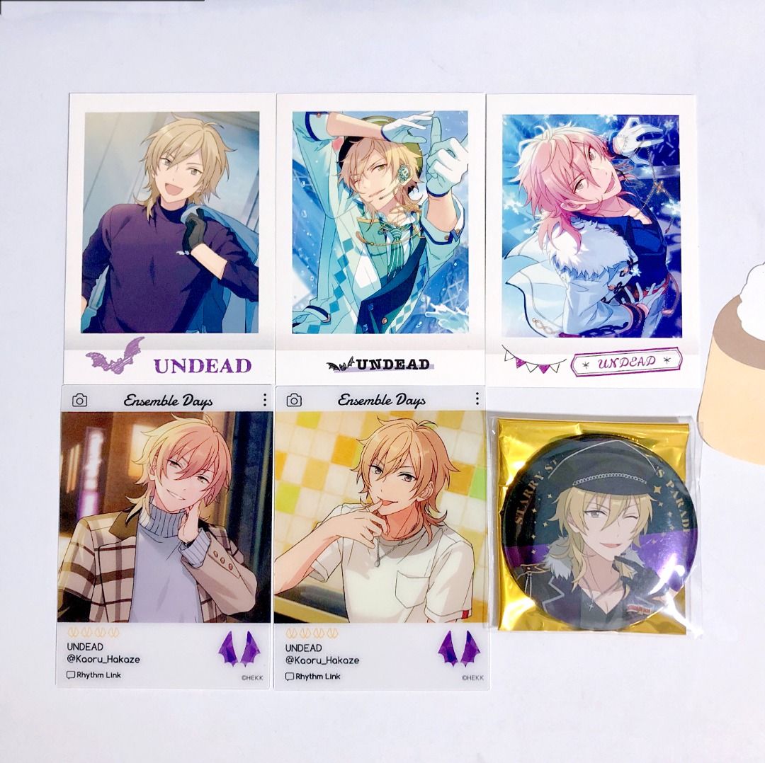 [WTS] Ensemble Stars Hakaze Kaoru pasha emoca badge set, Hobbies & Toys ...